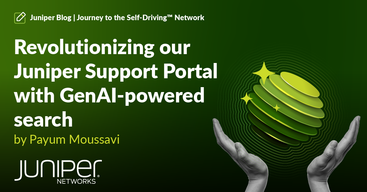 Revolutionizing our Juniper Support Portal with GenAI-powered search ...